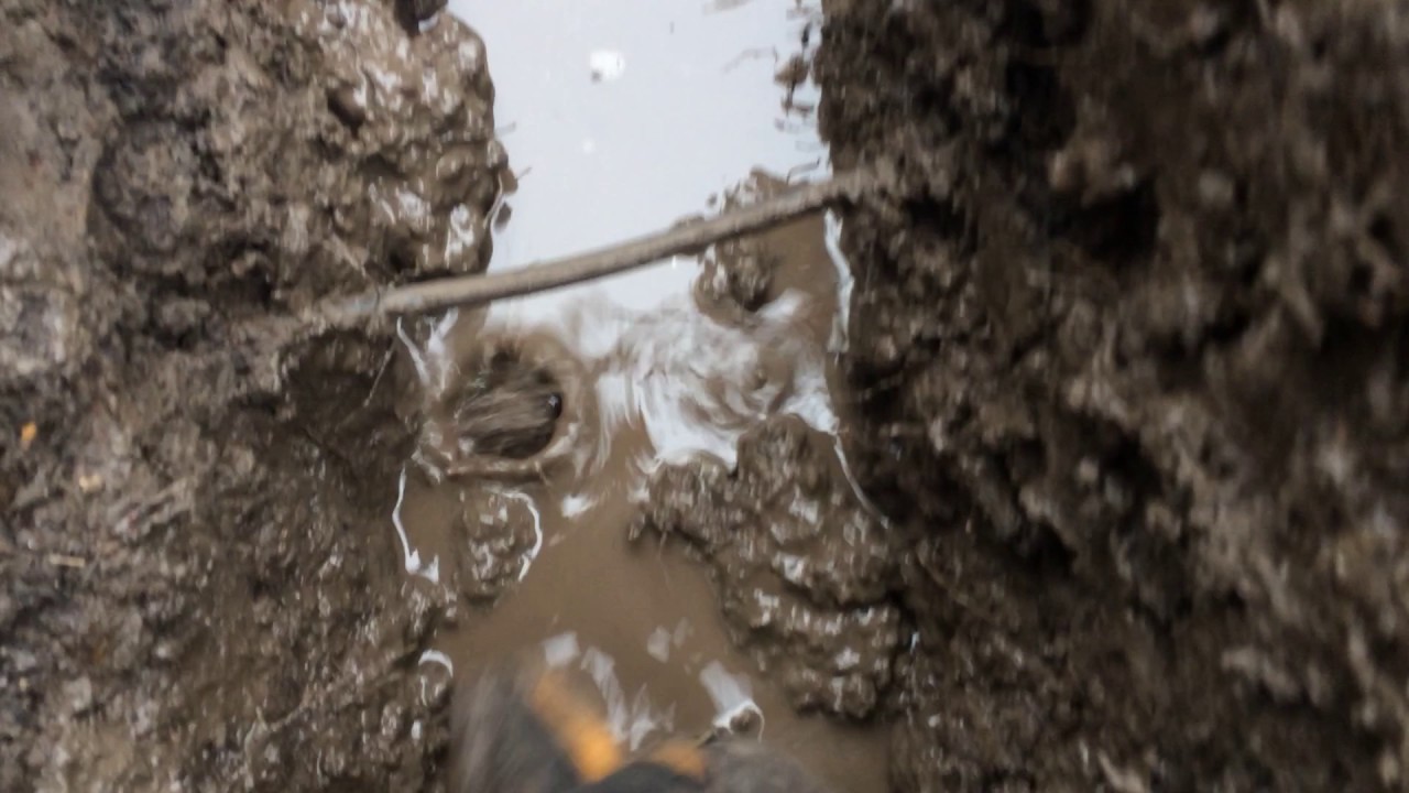 Ben's Garage: Digging the Electrical Trench - YouTube