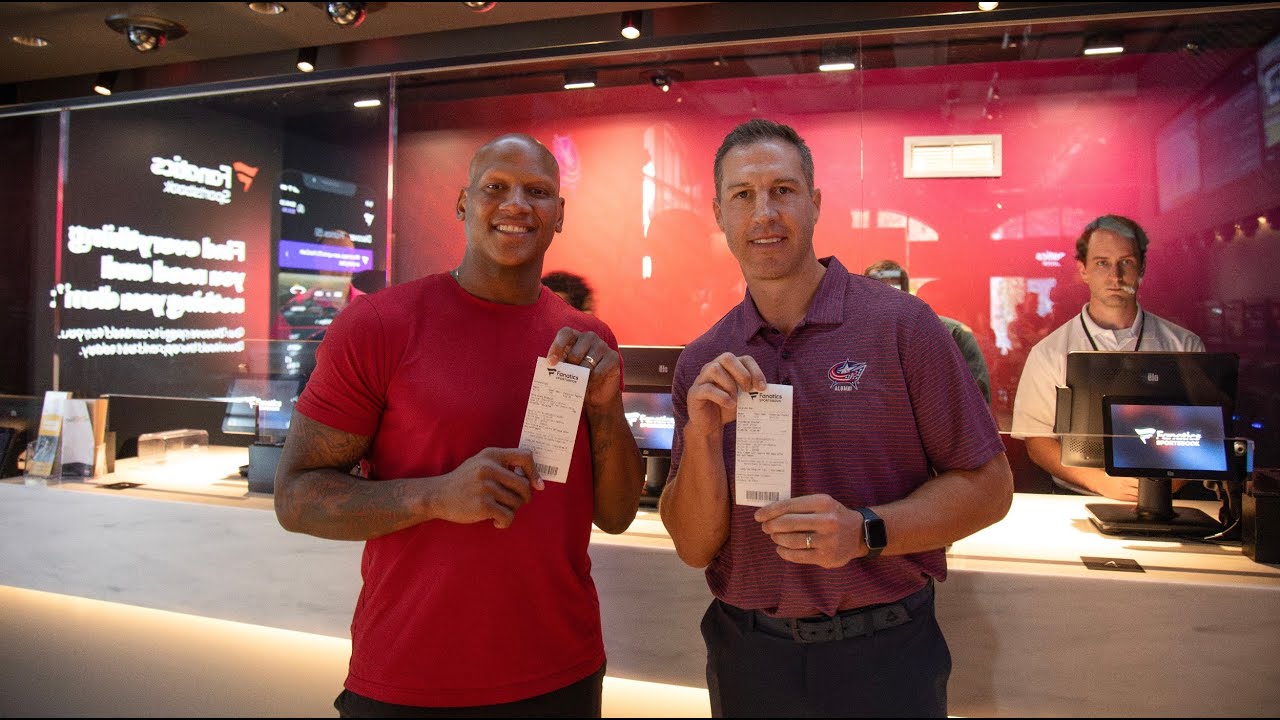 Fanatics Sportsbook, Blue Jackets open retail location! Ryan Shazier ...
