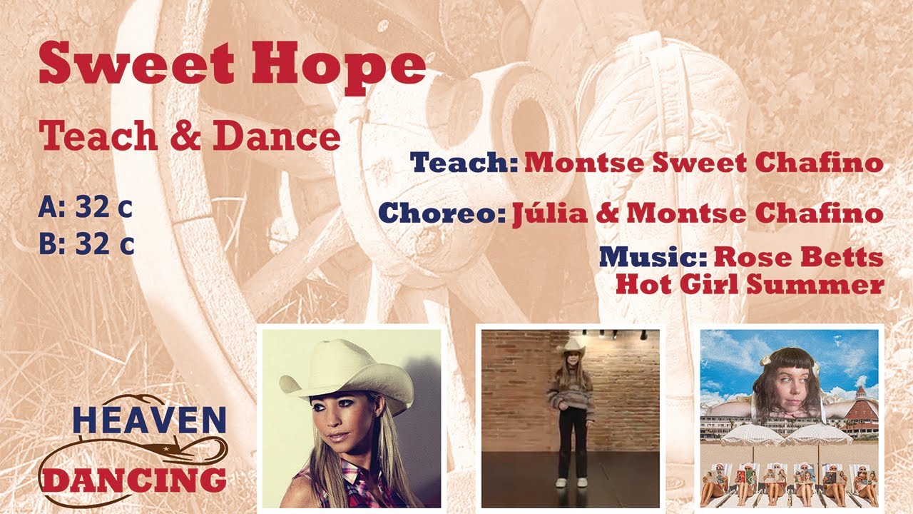 SWEET HOPE - Line Dance (Teach & Dance) - YouTube