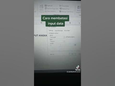 Cara Membatasi Input Data Excel #shorts - YouTube