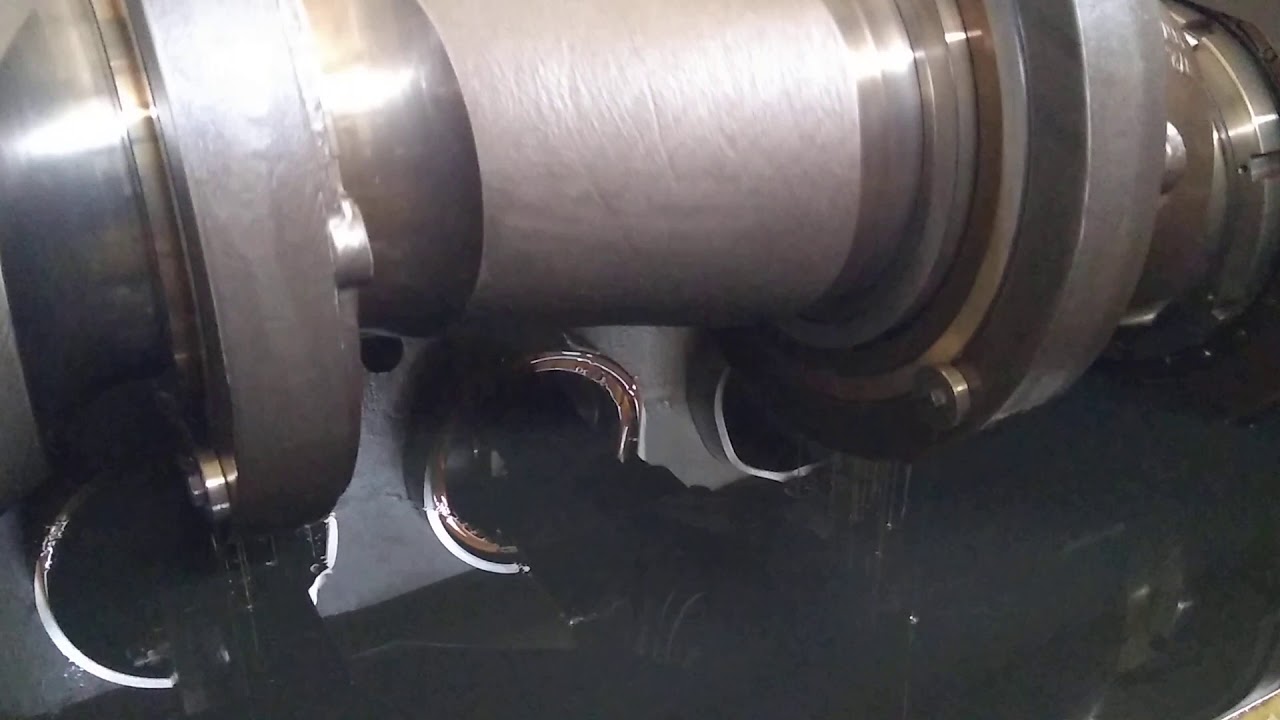 HCSD GEHO PUMP TZPM power end crank shaft movement - YouTube