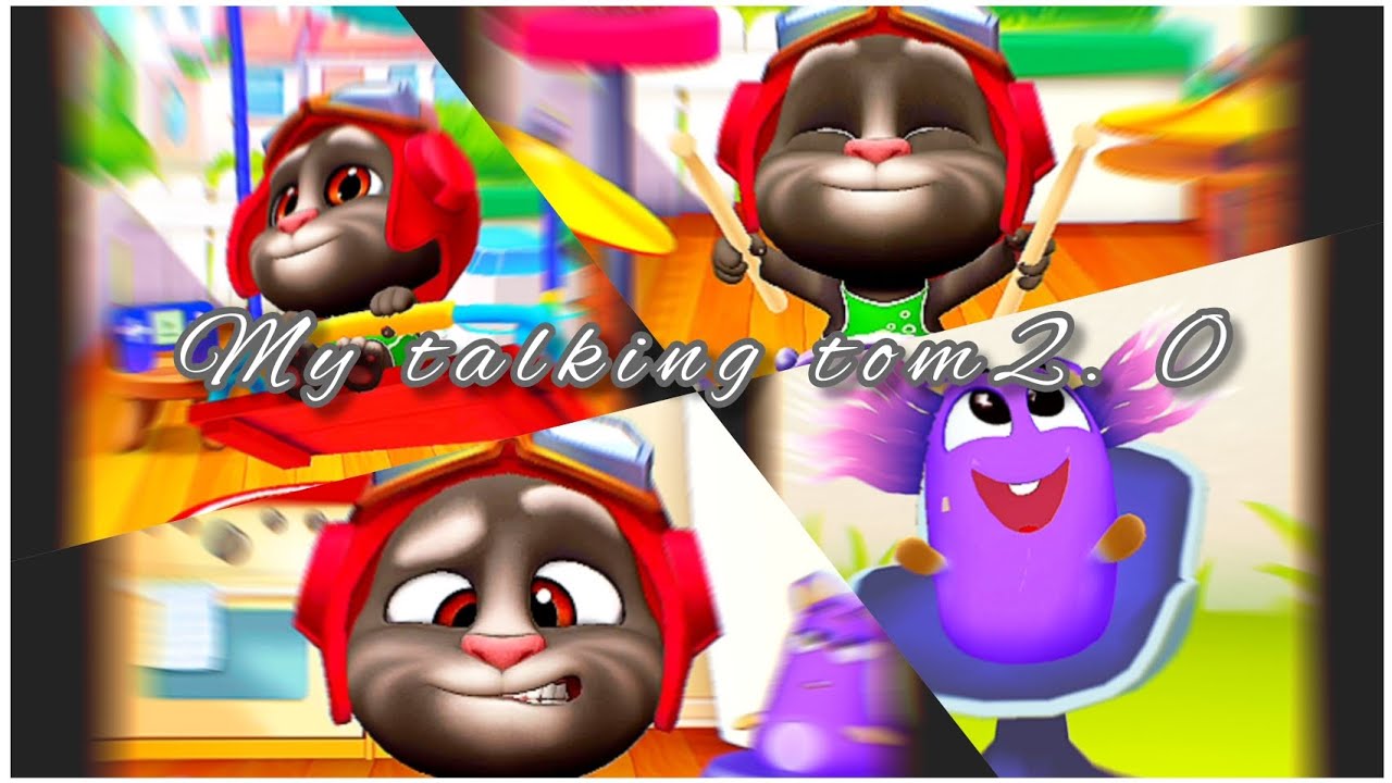 My talking tom 2 funny tom cartoon game play - YouTube