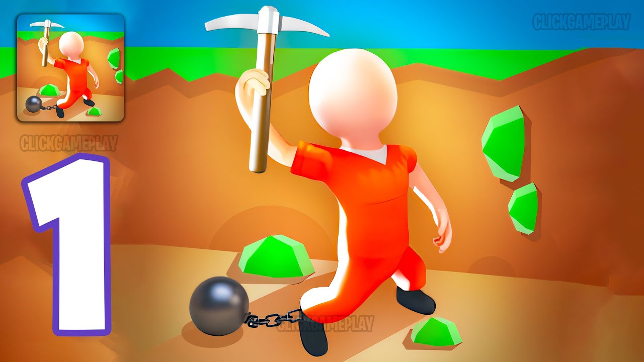 Dig and Run: Prison Escape Gameplay Walkthrough Part 1 - Tutorial ...