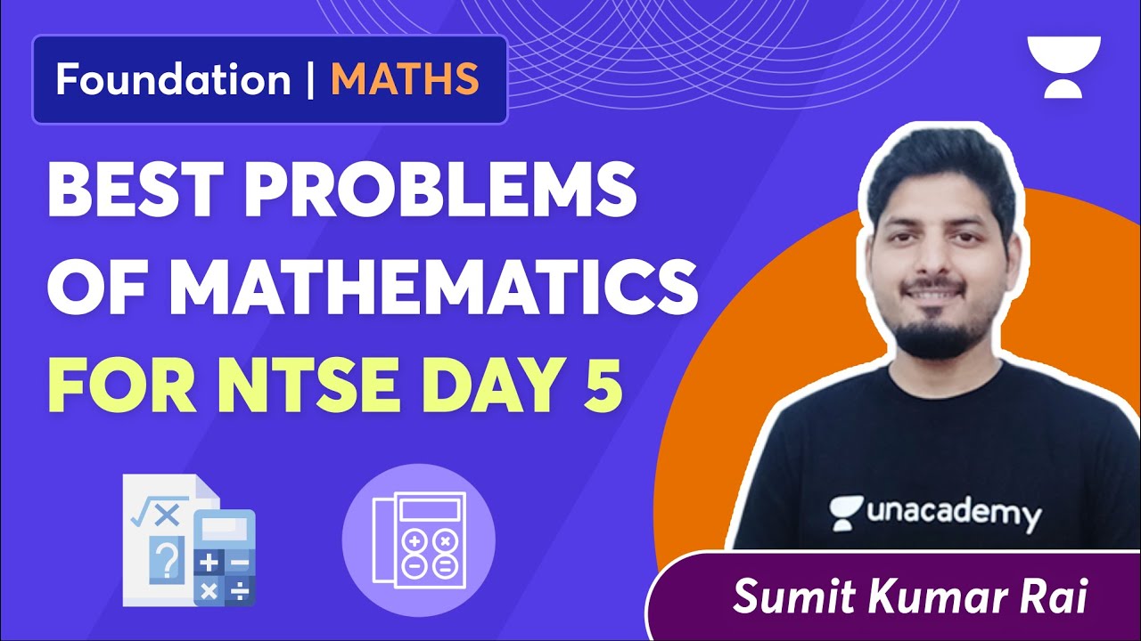 Best Problems of Mathematics for NTSE Day 5 | Maths Sumit Kumar Rai ...