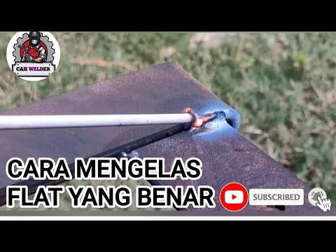Trik Dan Teknik Mengelas Flat Besi Bagi Pemula - YouTube