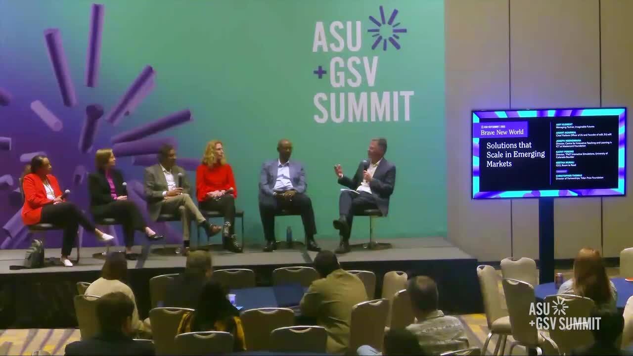 Solutions that Scale in Emerging Markets | ASU+GSV 2023 - YouTube