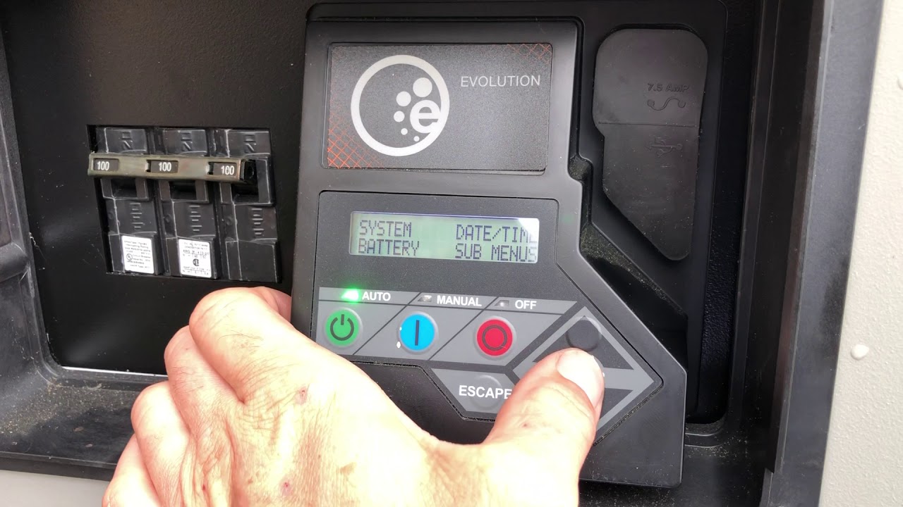 Generac Liquid Cooled Evolution Maintenance Reset - YouTube