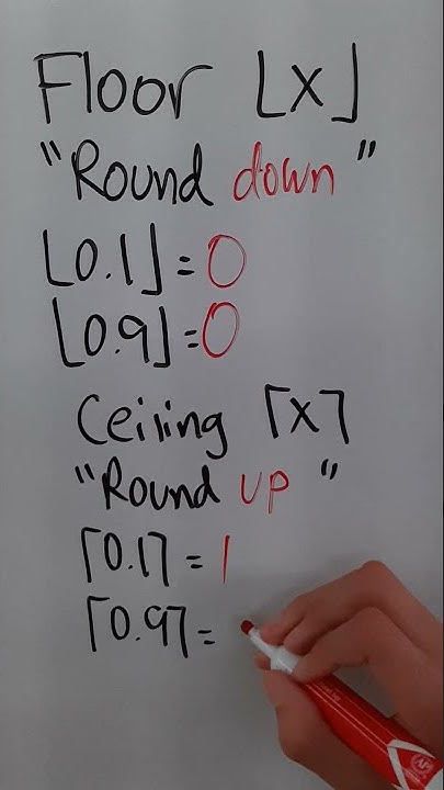 Floor and Ceiling Functions! #shorts - YouTube