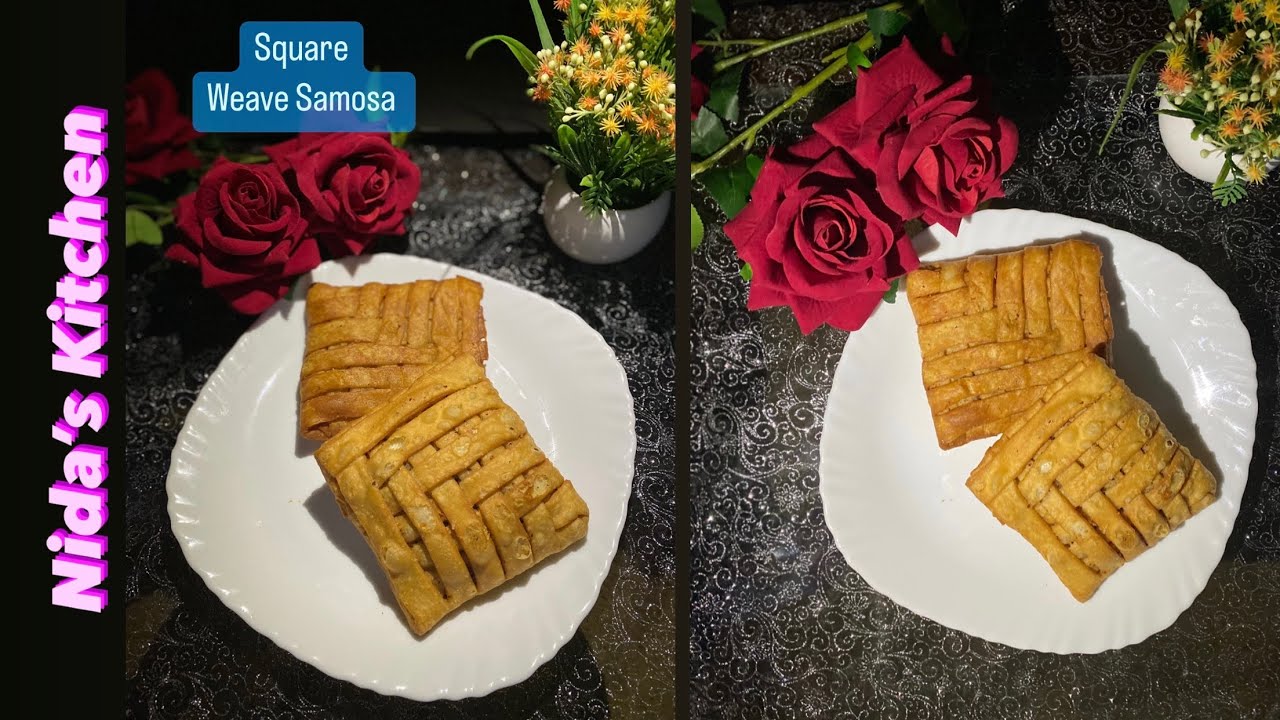 Square Samosa | Square Mat samosa | Square Weave samosa | Vegetable ...
