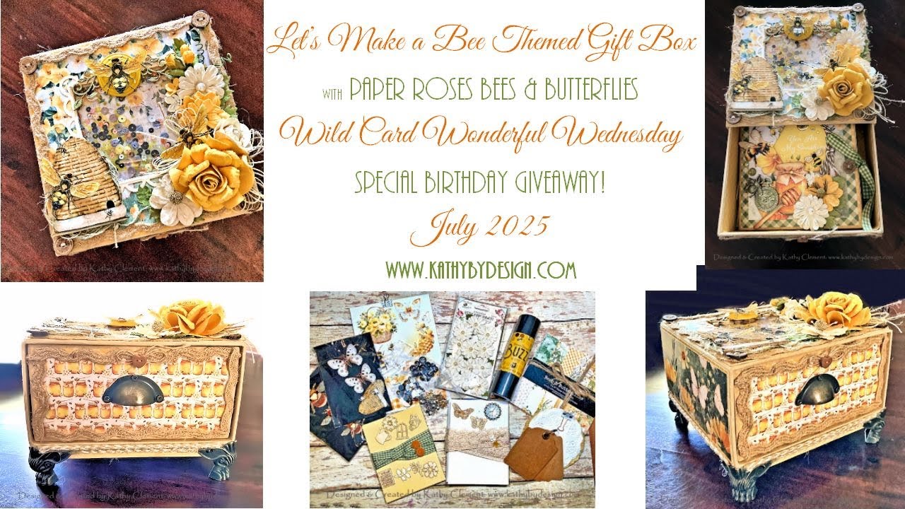 Let's Make a Bee Themed Gift Box - YouTube