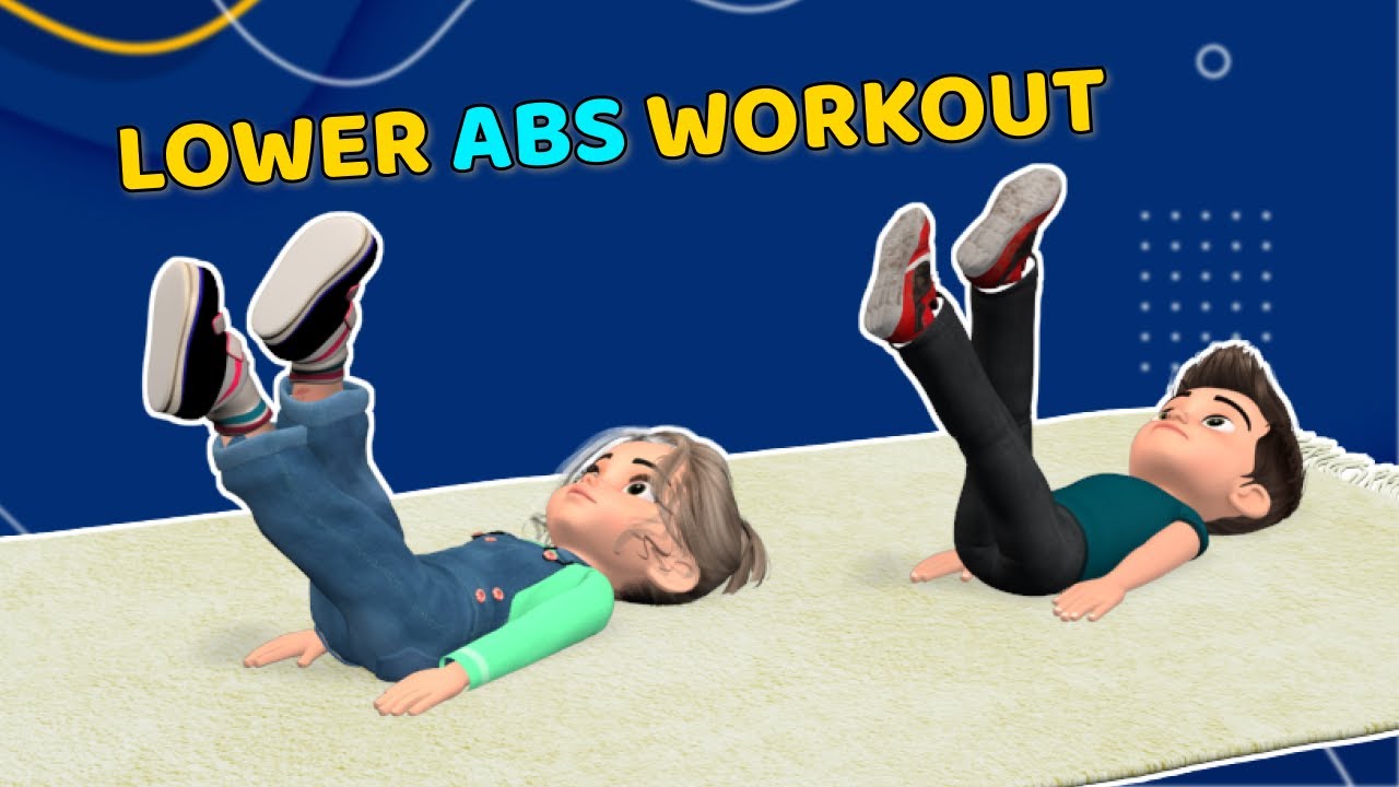 LOWER ABS WORKOUT FOR KIDS AND BEGINNERS - YouTube
