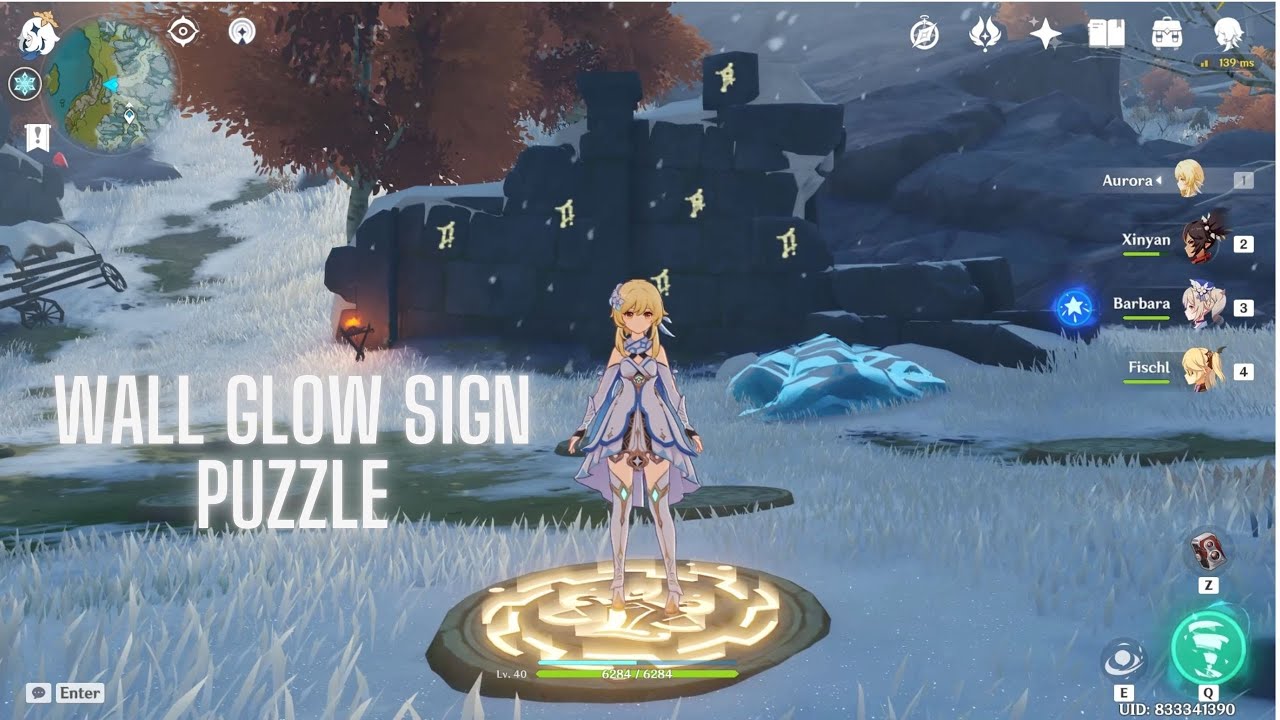 Genshin Impact: Wall Glow Sign Puzzle at Dragonspine ( Pressure Plate ...