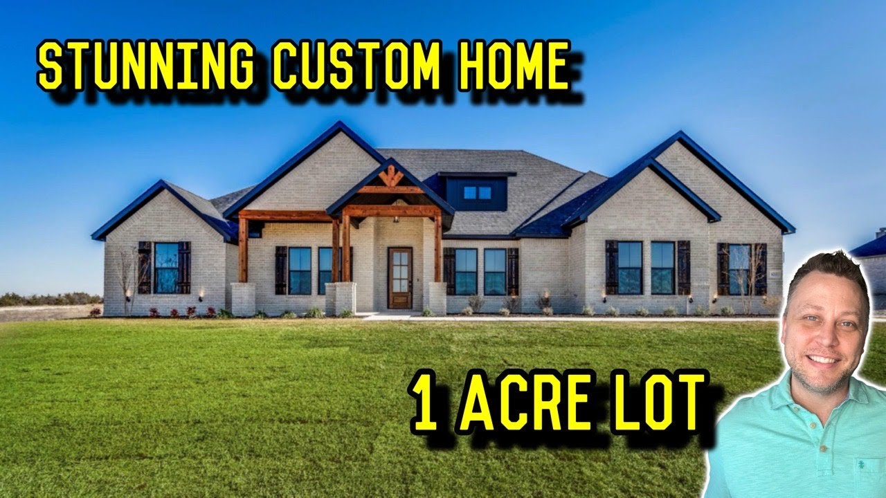 Beautiful Custom Home on one acre lot in Midlothian, TX - YouTube