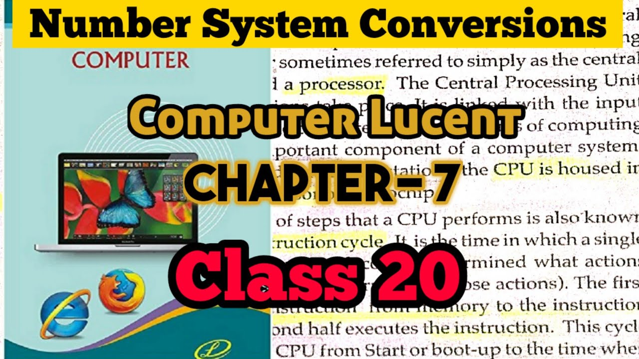 7.3 Binary Number System in Lucent Computer in Hindi | Lucent Computer ...