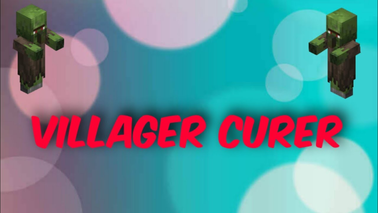 How to make a easy villager curer in minecraft bedrock edition. - YouTube