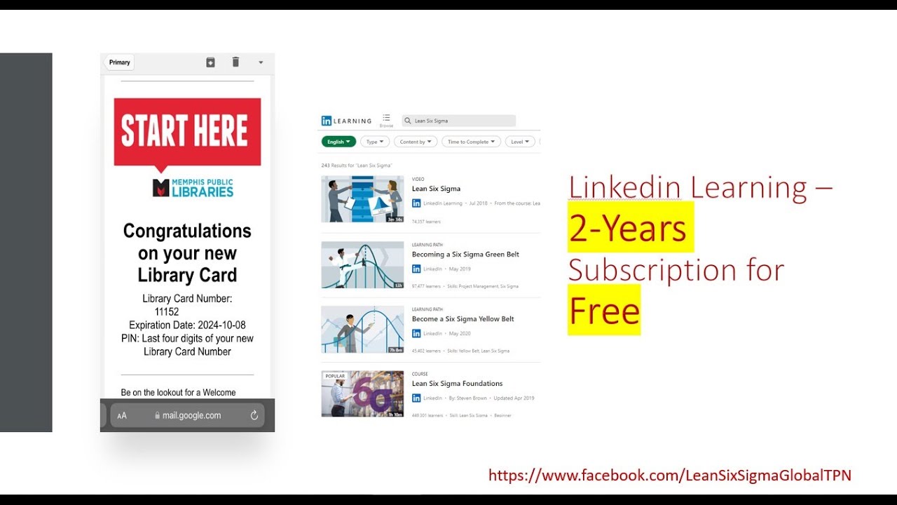 Free Linkedin Learning Access - Lean Six Sigma Global - YouTube