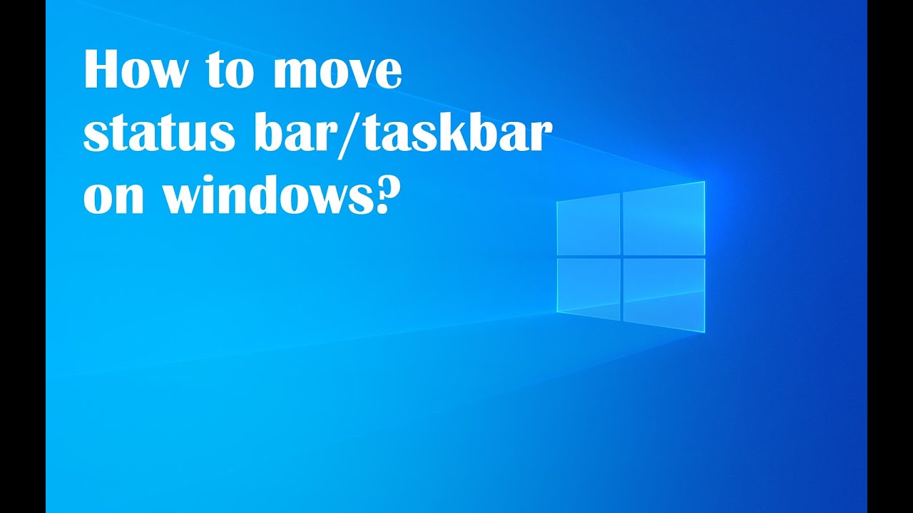 How to move taskbar on windows | Computer class | Windows Taskbar ...