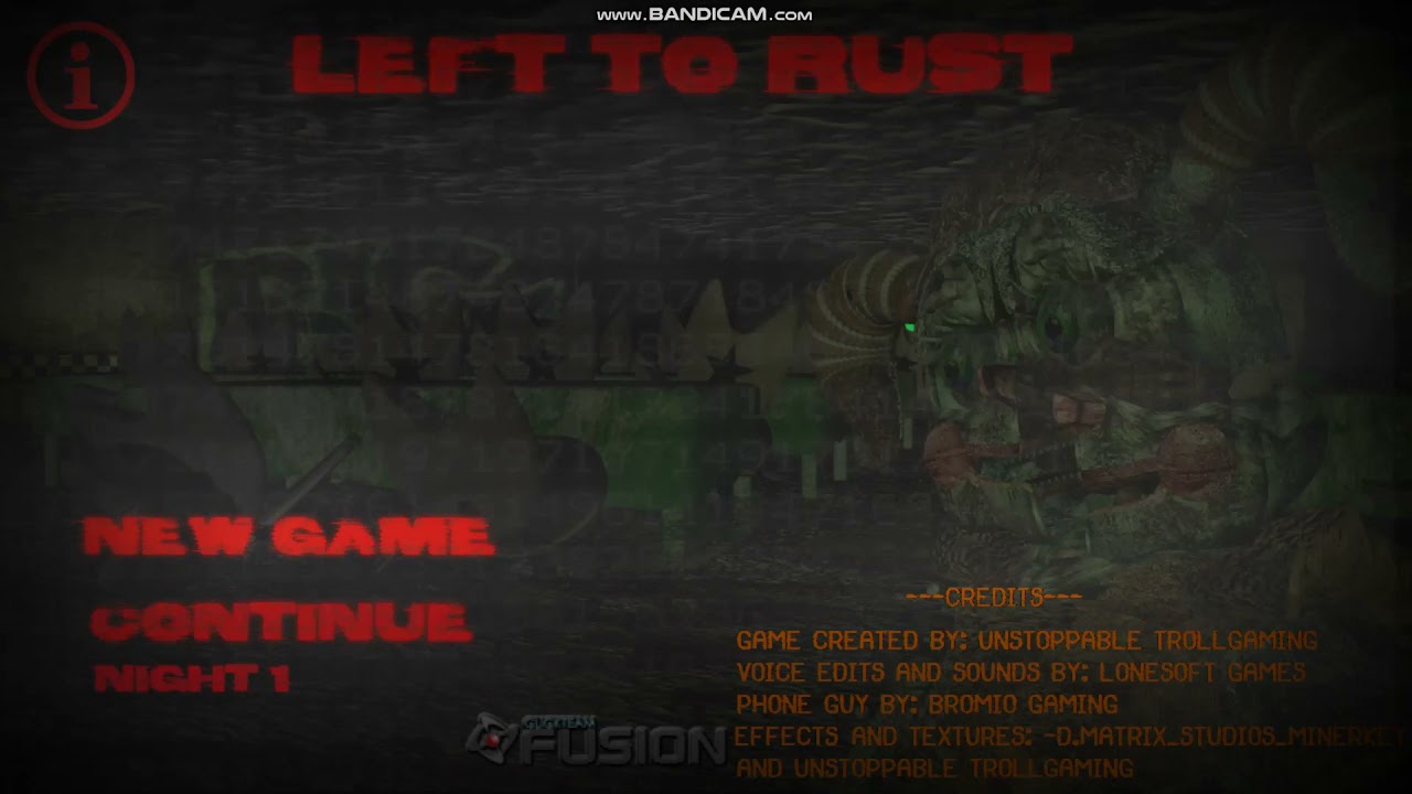 FNAF Left To Rust OST Them Menu - YouTube