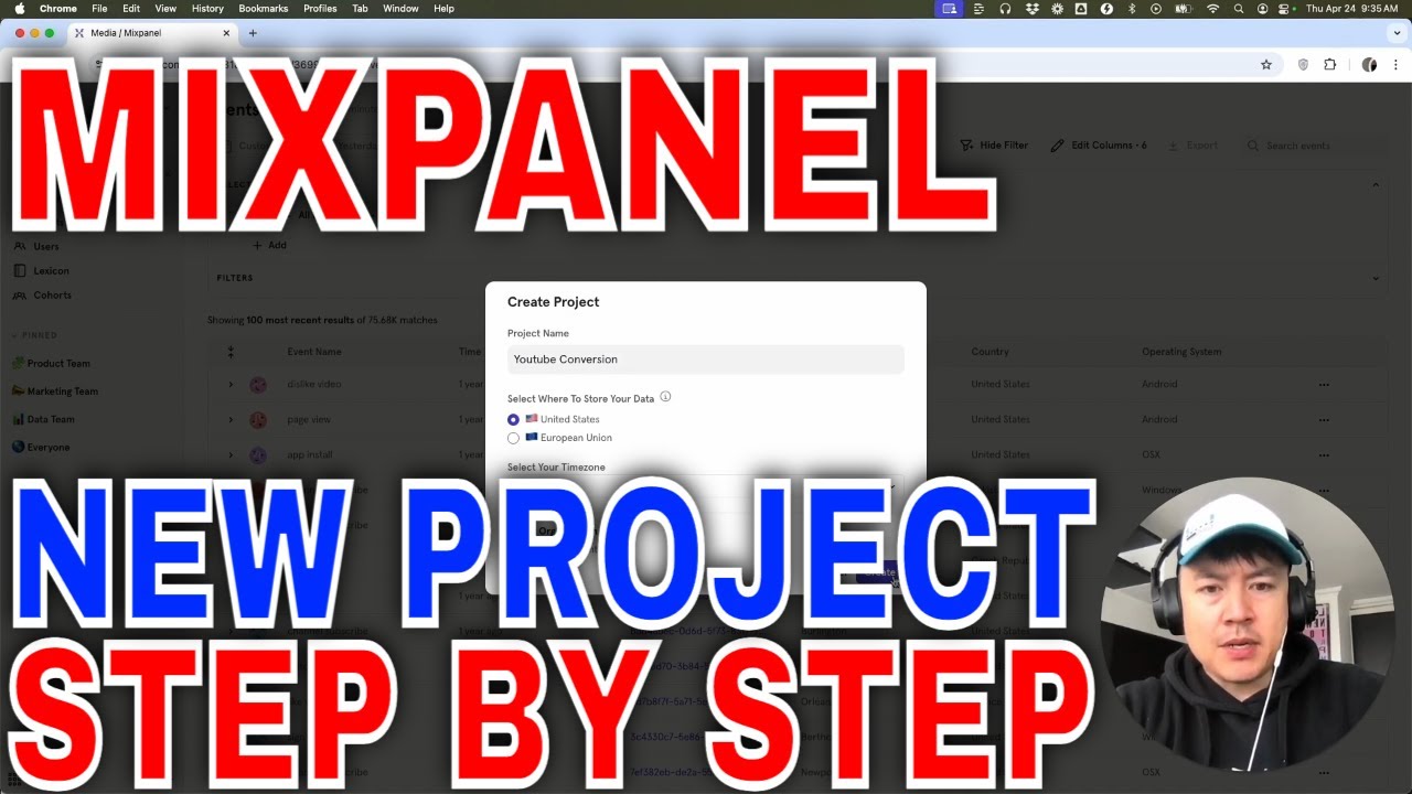 How To Create New Project In Mixpanel 🔴 - YouTube