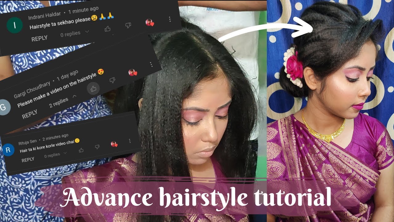 Advance Hairstyle Tutorial | Wedding Guest Hairstyle | #makeup # ...