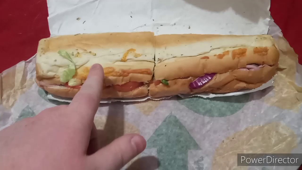 Cold Cut Combo Subway Sandwich (review) - YouTube