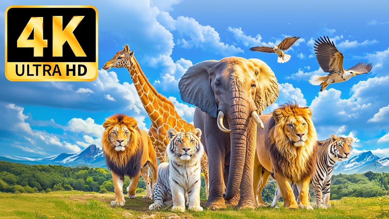 Magnificent Wild Animals 4K 🌿Explore The Beautiful Animal Wildlife ...