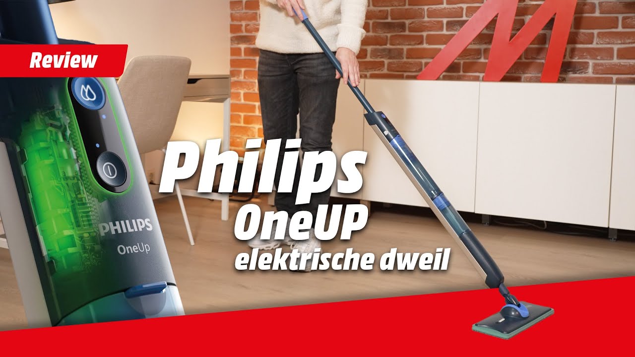 De Philips OneUp elektrische dweil | dweilen was nog nooit zo makkelijk ...