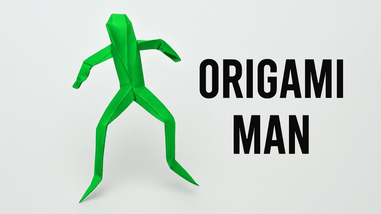 How to Make an Origami Human with Easy Steps - Origami Tutorial for ...