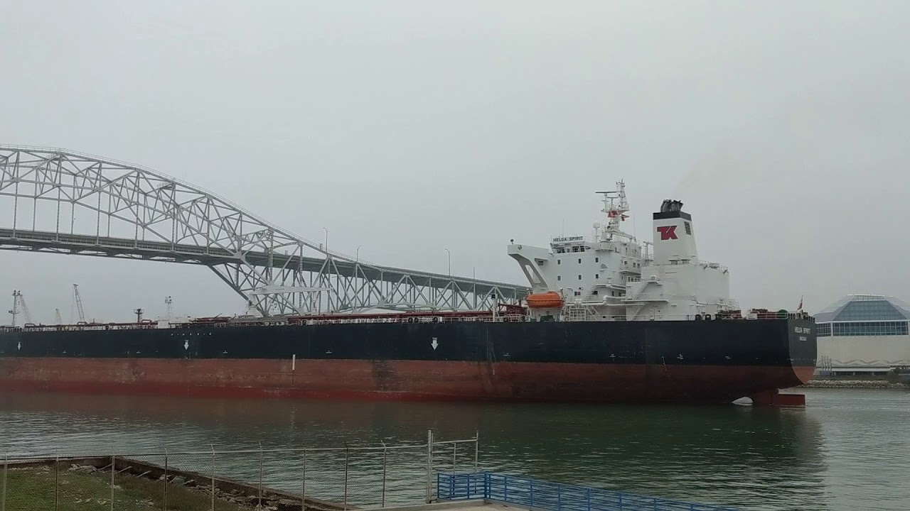 The Helga Spirit, crude oil tanker from Bahamas, arrives the Port of ...