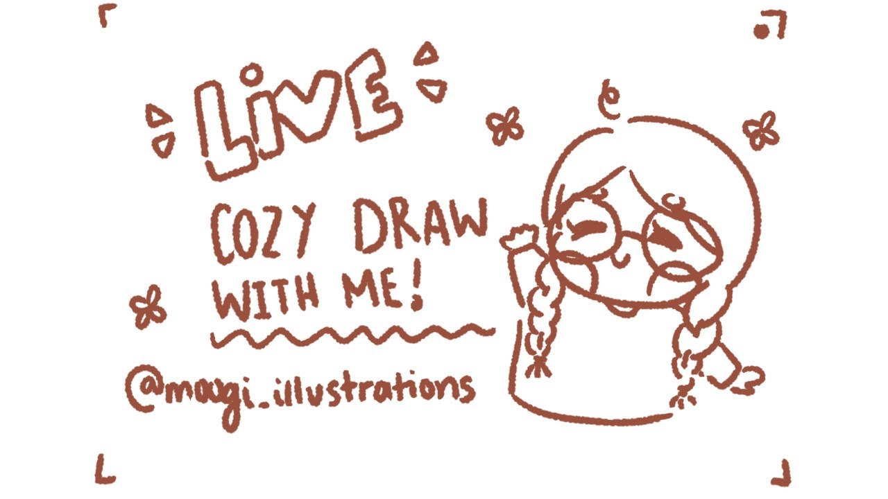 [ Cozy Draw with Me LIVE ] - moogi illustrations - YouTube