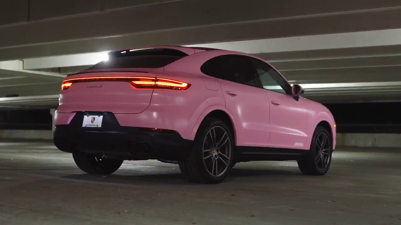 Pink 2020 Cayenne S Coupe - Breast Cancer Awareness Month - YouTube