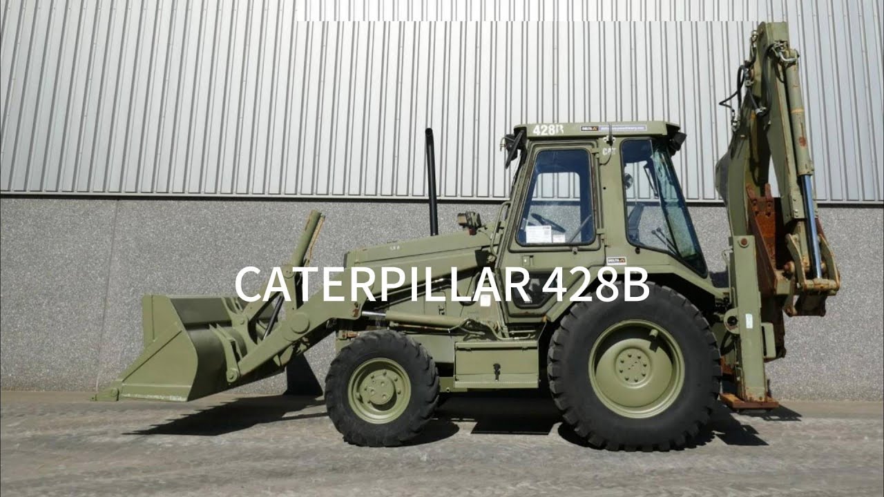 CAT 428B Second hand backhoe loader for sale - YouTube