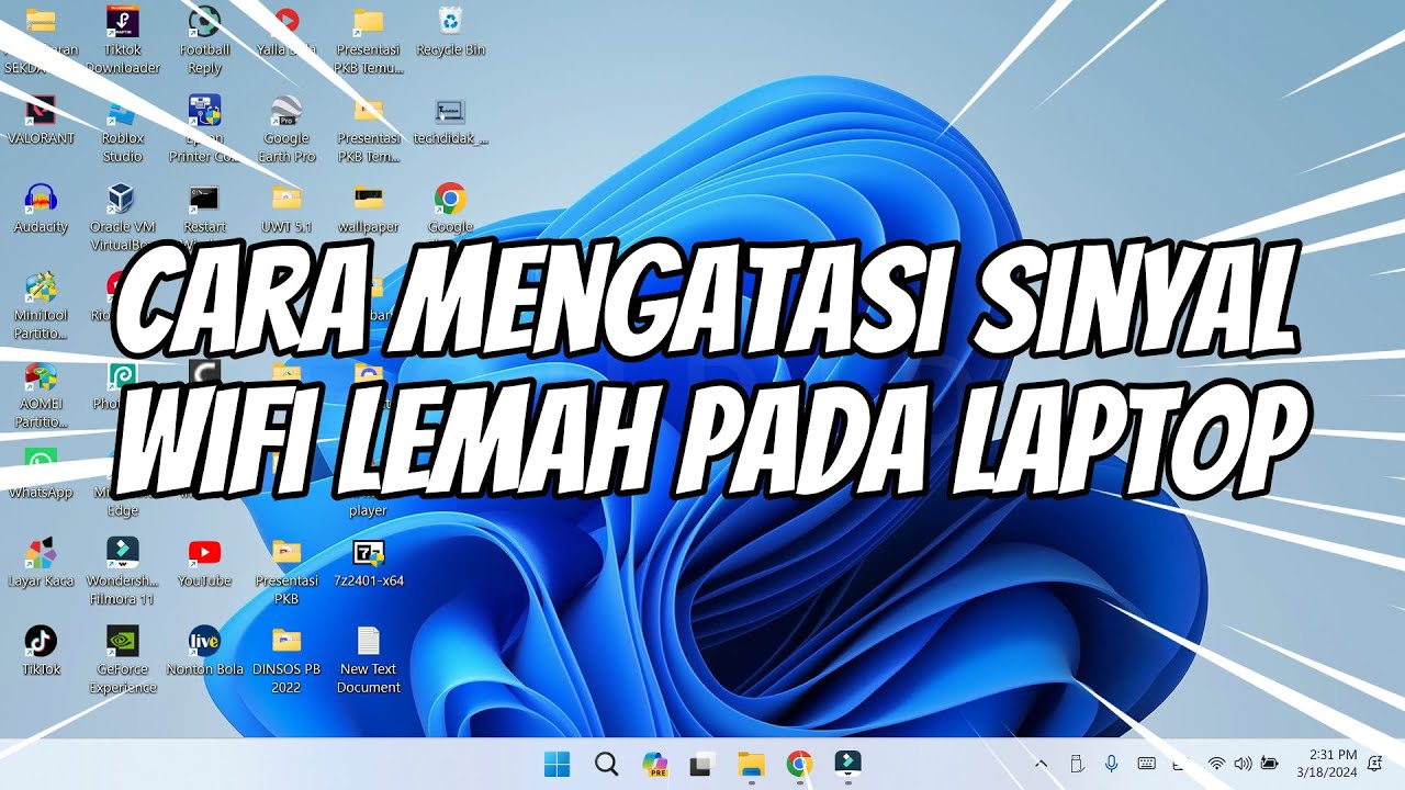 Cara Mengatasi Sinyal Wifi Lemah pada Laptop - YouTube