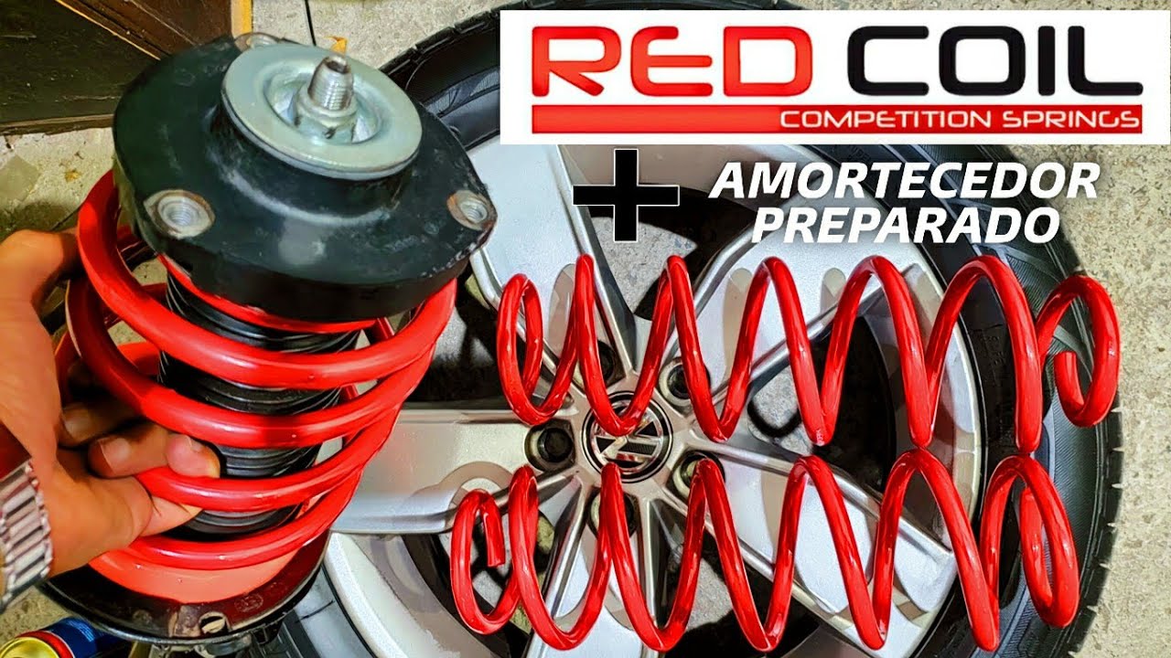 MOLAS ESPORTIVAS RED COIL AMORTECEDOR PREPARADO Spacefox Dianteira ...