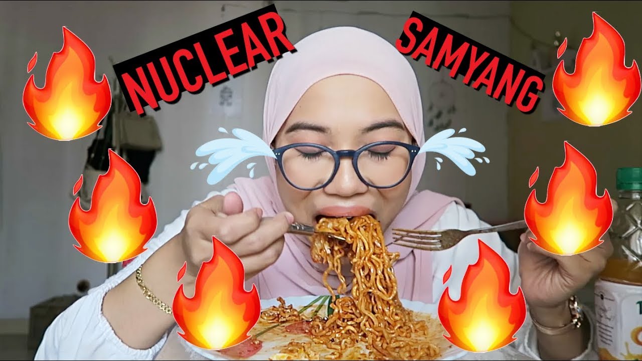 NUCLEAR FIRE Noodle CHALLENGE | Samyang 2x Spicy Chicken Ramen PART 1 ...