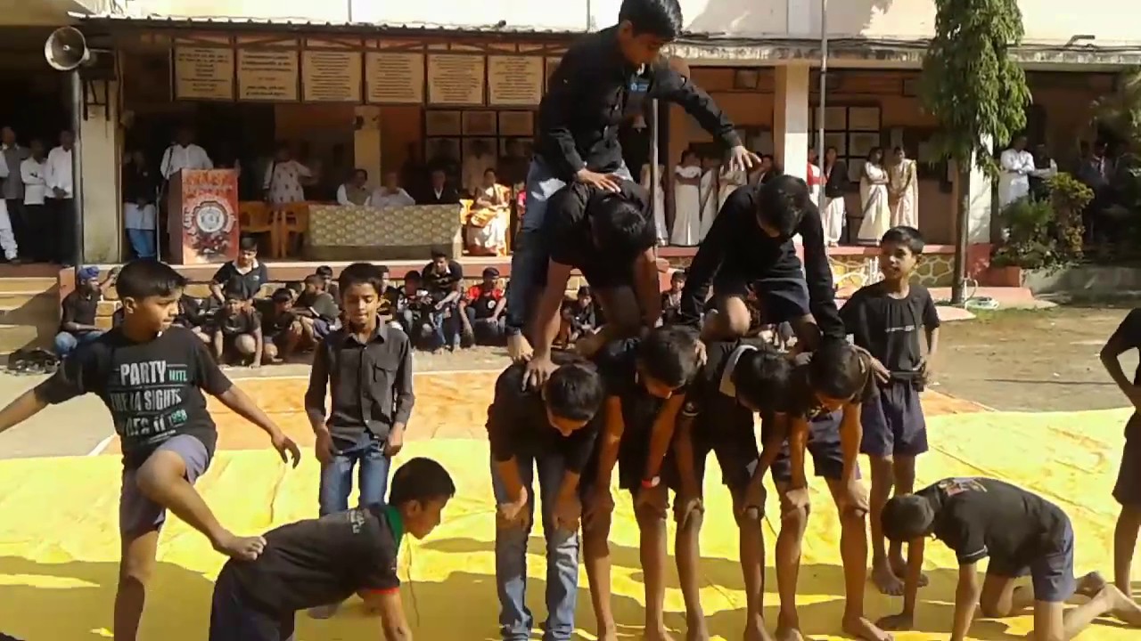 VPS high school best Human Pyramid by Shrikant Sir 26th Jan 2017 - YouTube