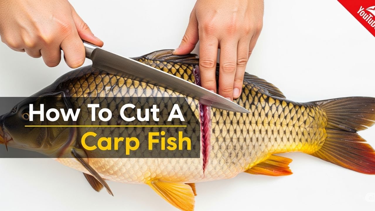 How To Cut A Carp Fish The Traditional Way - YouTube