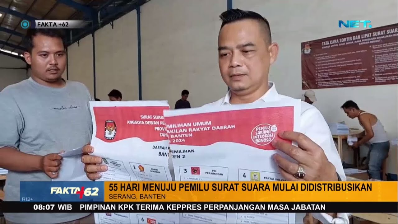55 Hari Menuju Pemilu Surat Suara Mulai Didistribusikan - Fakta+62 ...