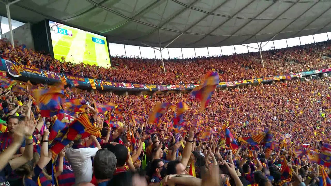 Final Champions Berlin 2015 Celebración pasional del gol de Rakitic ...