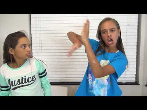 GIANT BANANA SPLIT CHALLENGE! M&M's Bananas Freak Split Sister's Sophia Sarah Kids Fun