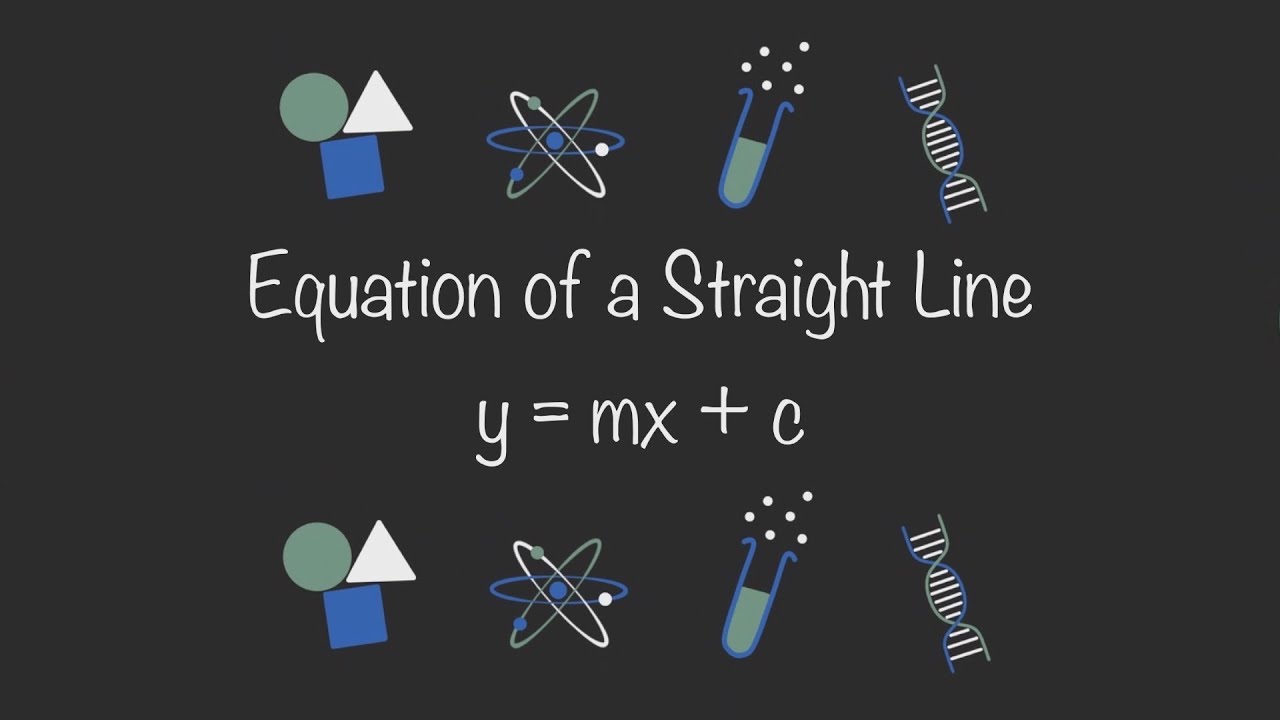 How do you find the equation of a straight line? y=mx+c. iGCSE maths ...