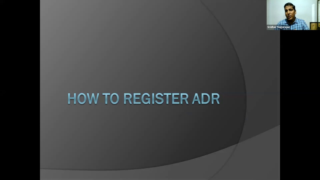 How to Register a PC and ADR in Amway Business - Talk by Sridhar - YouTube