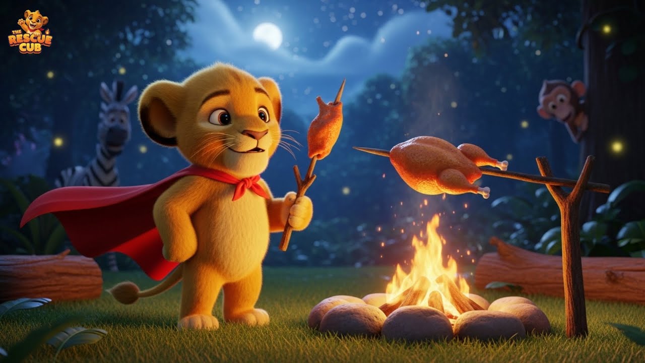 Lion Kid’s Night Hunt & Forest Feast | Pixar-Style Jungle Adventure for ...
