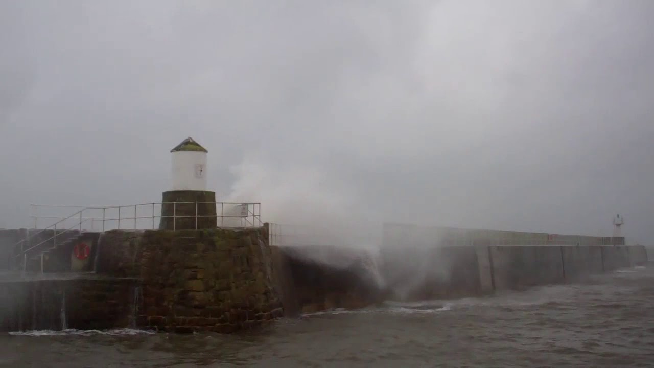 Winter High Tide Coast Pittenweem East Neuk Of Fife Scotland - YouTube