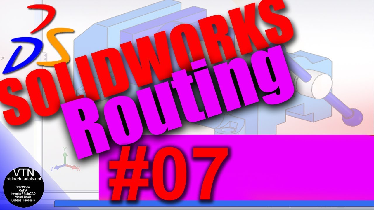 SOLIDWORKS Routing 07 ( C and R Points ) - YouTube