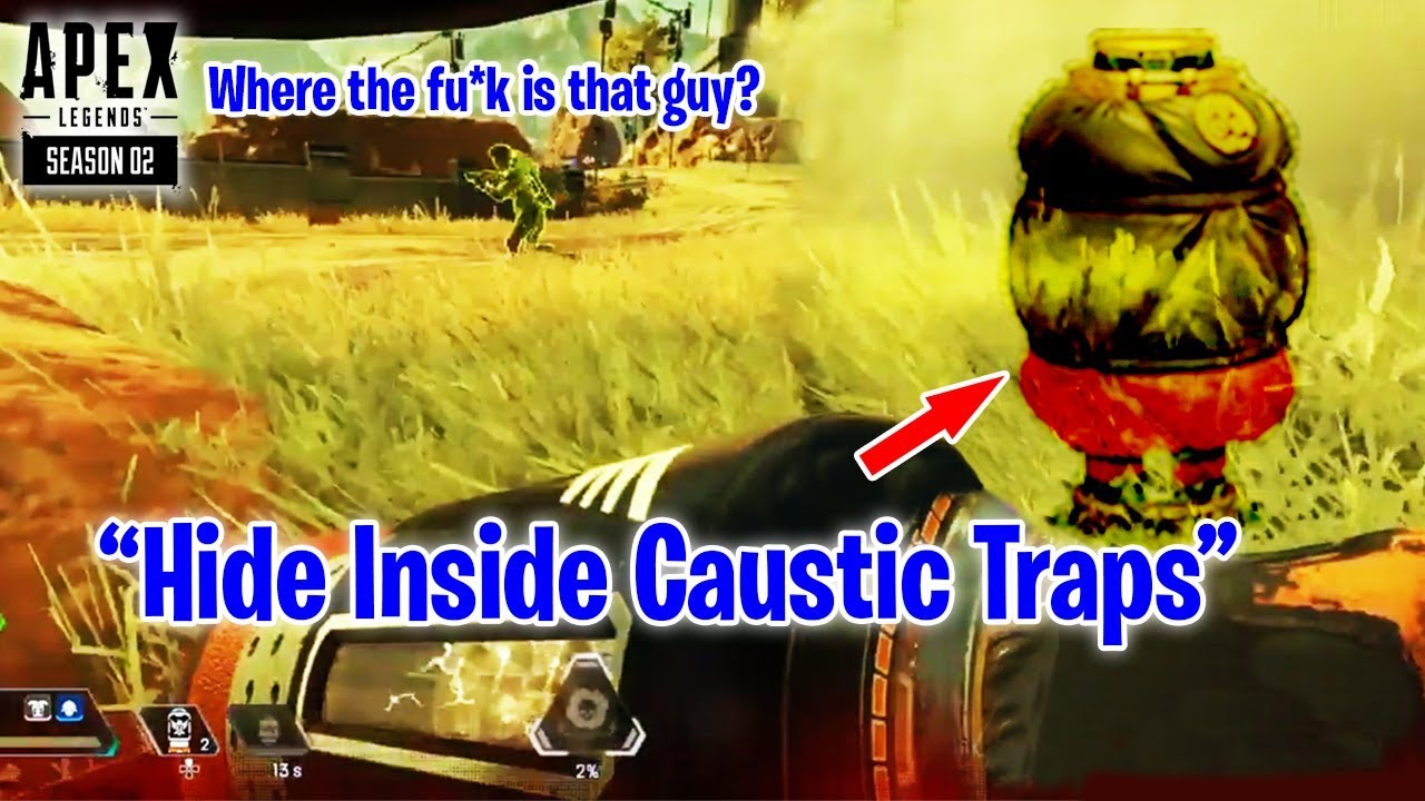 *NEW* Apex Legends Trick How to hide Inside Caustic/ Nox Traps - YouTube