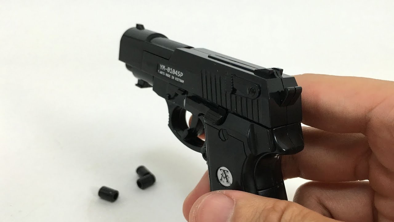 Assembling shooting like real mini model pistol toy gun - YouTube