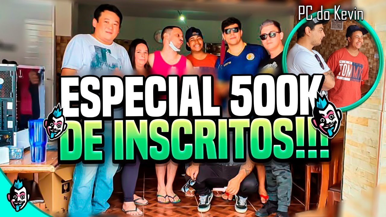 ESPECIAL 500K - ENTREGAMOS O PC DO KEVIN!!! - YouTube