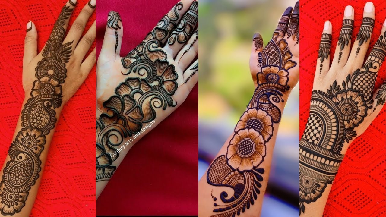 Latest easy back hand mehndi designs|Simple mehndi design|Angular ...