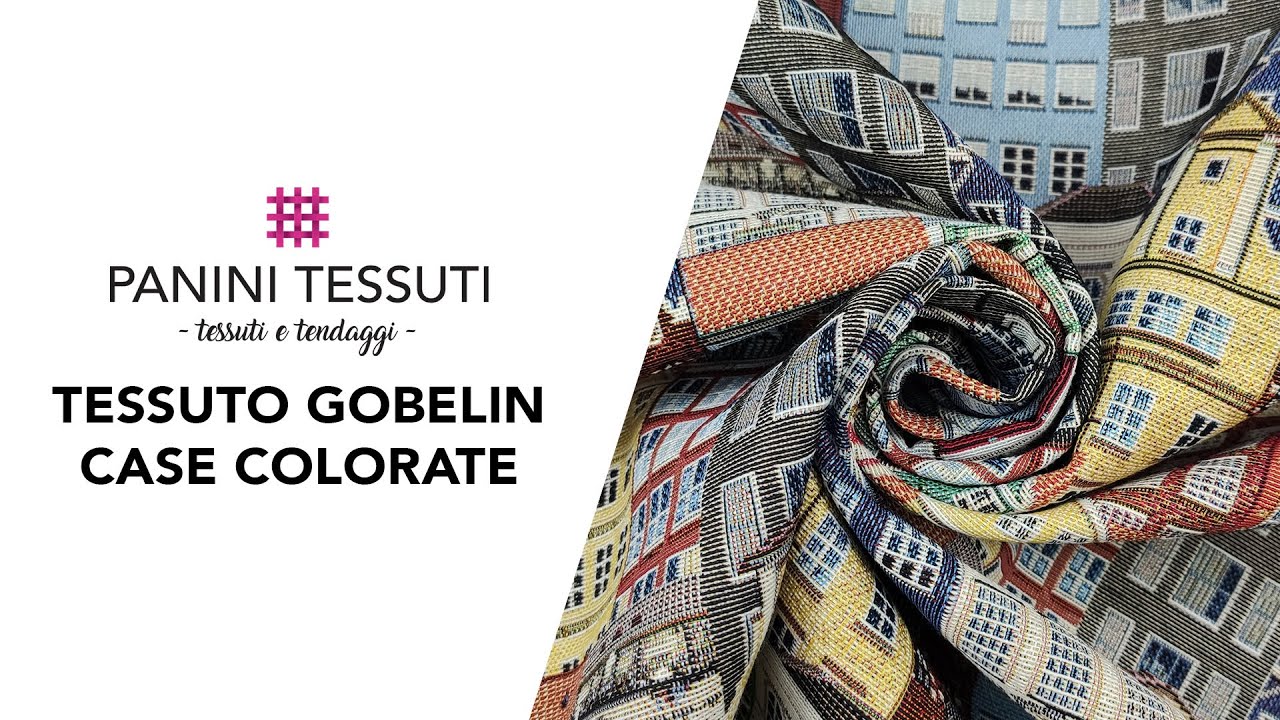 Scopri il nostro Tessuto Gobelin Case Colorate! - YouTube
